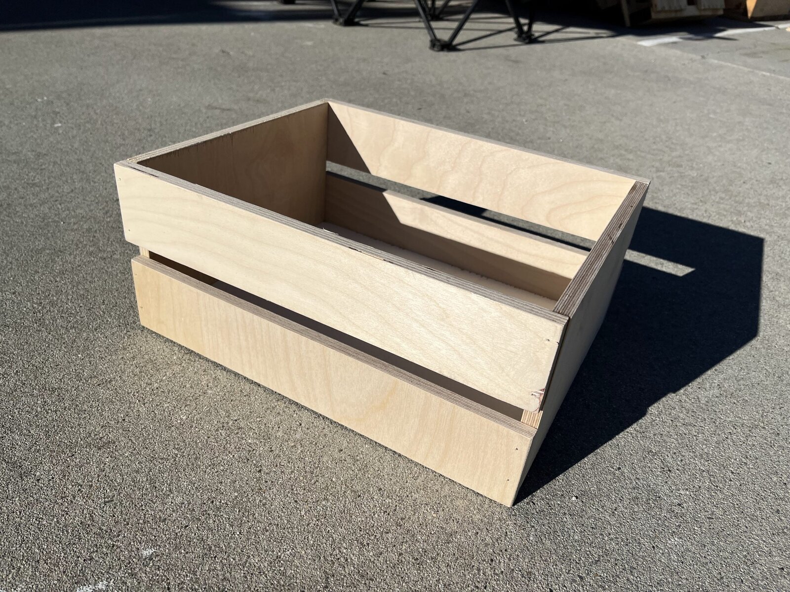 Medium Sized Wooden Crate – Wānaka Community Workshop Trust